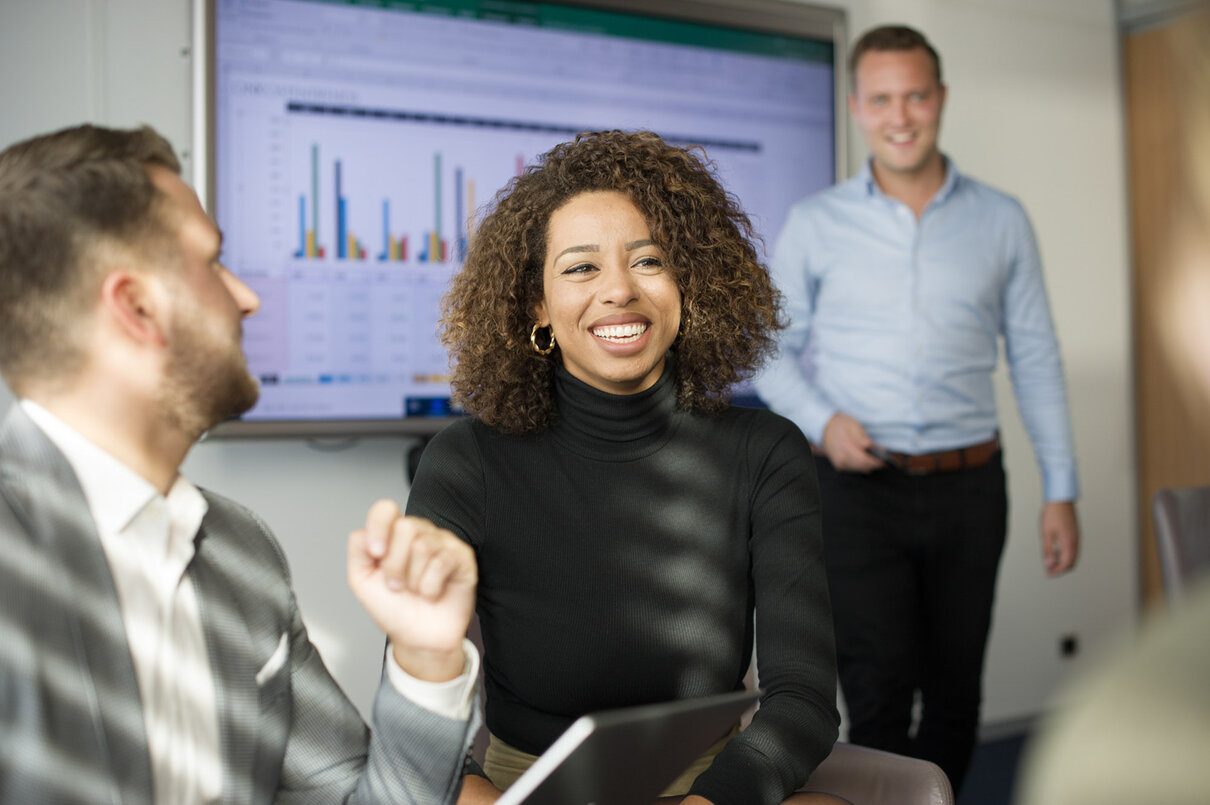 Ga aan het werk binnen de staf en management branche
